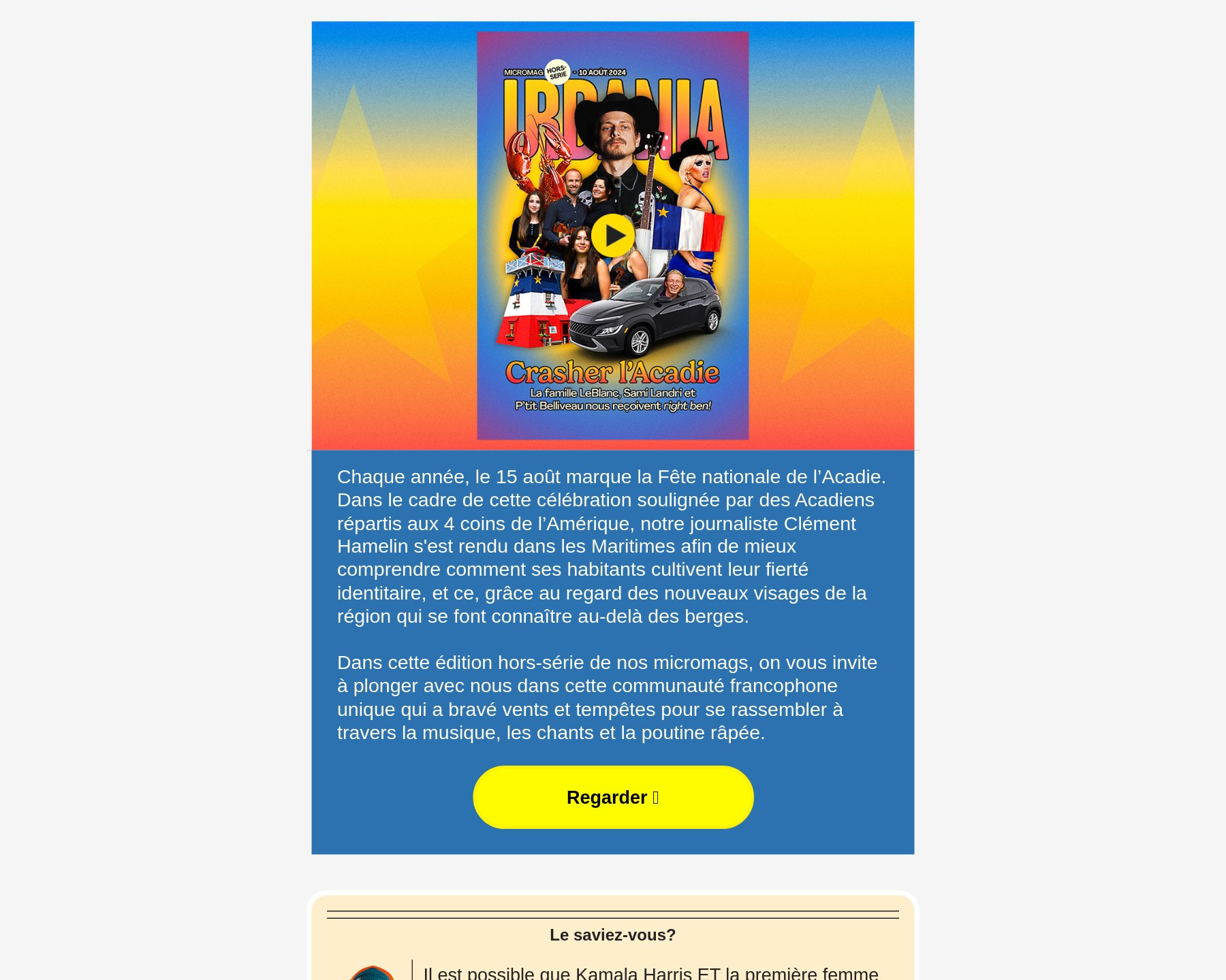 On crash l'Acadie avec la famille LeBlanc, Sami Landri et P'tit ...